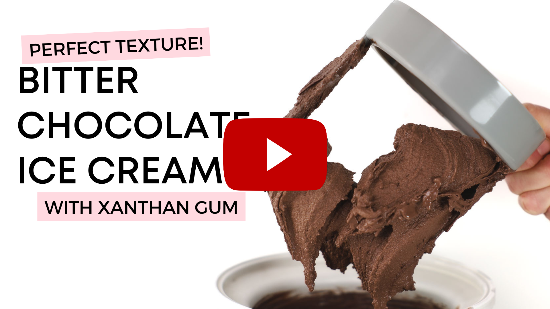 Bitter Chocolate Ice Cream | with xanthan gum